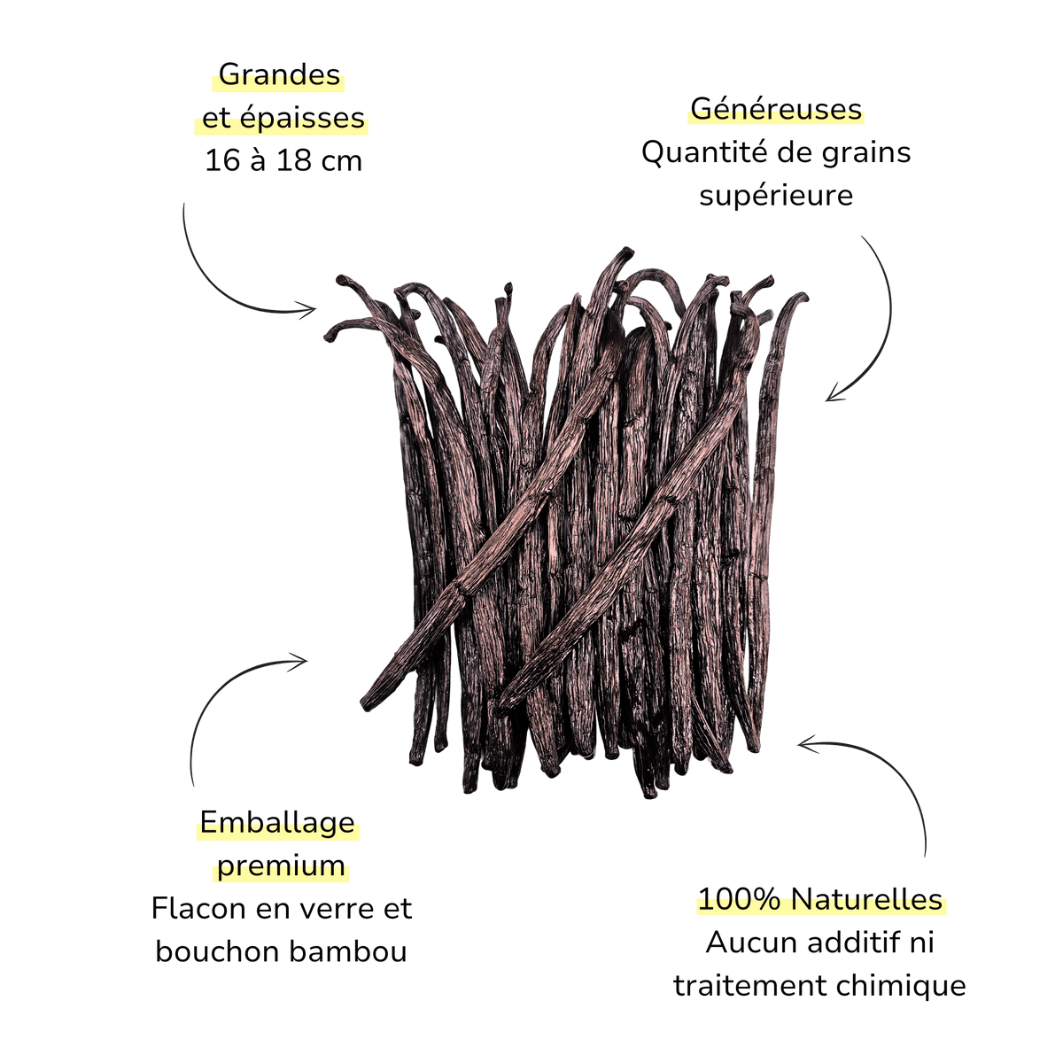 Gousses de Vanille d'Ouganda Grand Cru (1 Acheté = 1 Offert) | Vanissa